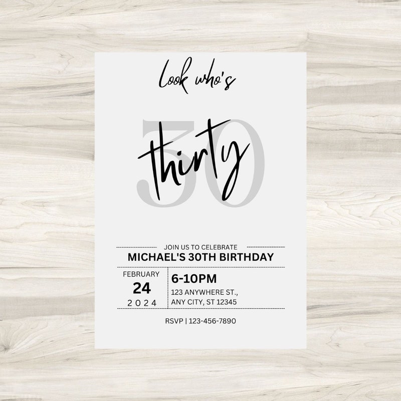 Mens Birthday Invitations - Etsy