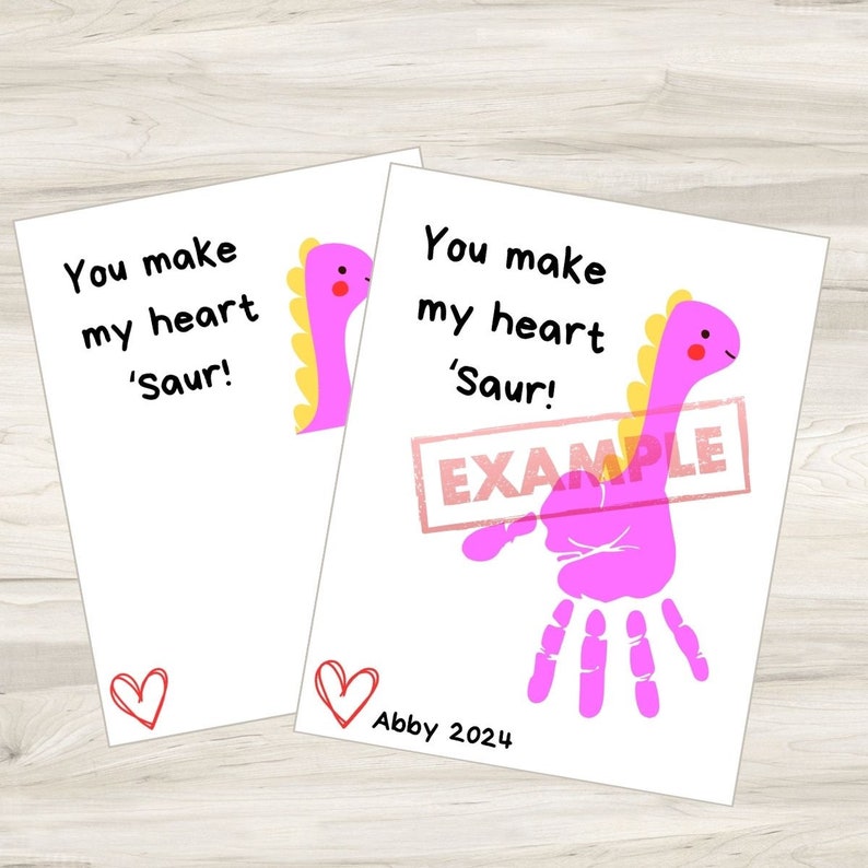 Valentines Day Gift Printable Kids Handprint Art Keepsake, Teacher ...