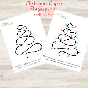 Fingerprint Christmas Lights, Christmas Tree Handprint Art, Teacher ...
