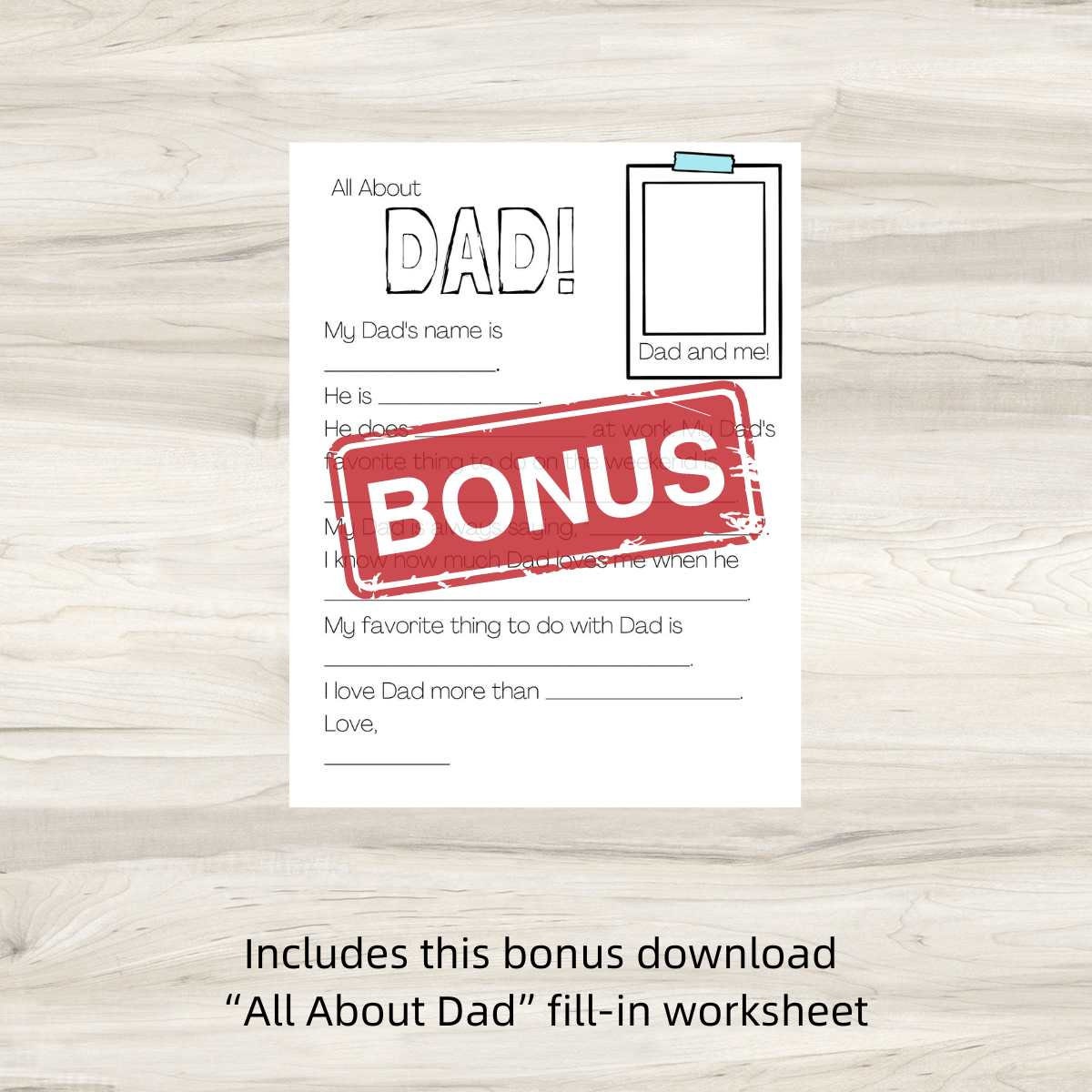 Father's Day Gift Printable Kids Handprint Art Keepsake, Teacher Parent ...