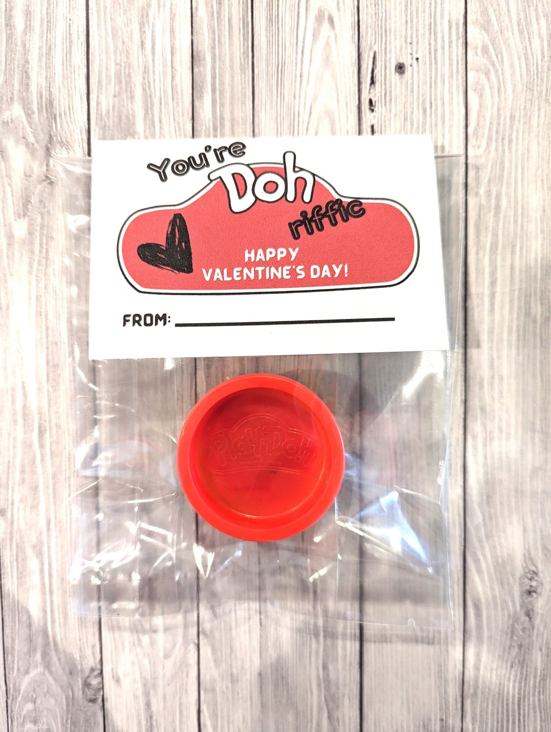 Valentine Gifts Playdoh Printable, Non Candy School Valentine's Day ...