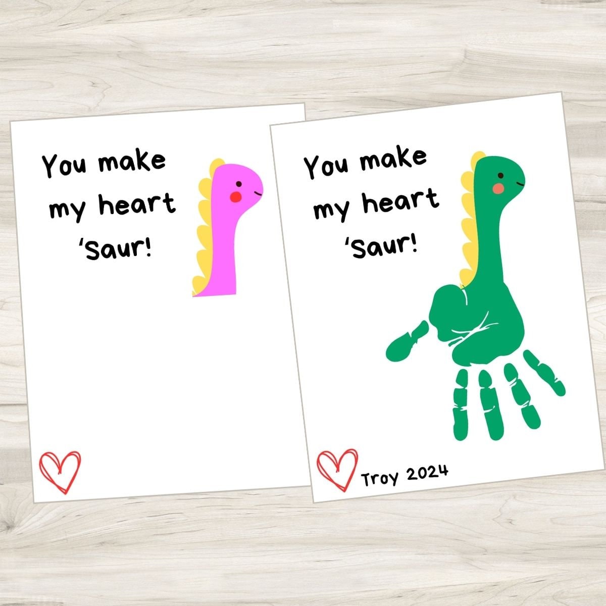 Valentines Day Gift Printable Kids Handprint Art Keepsake, Teacher ...