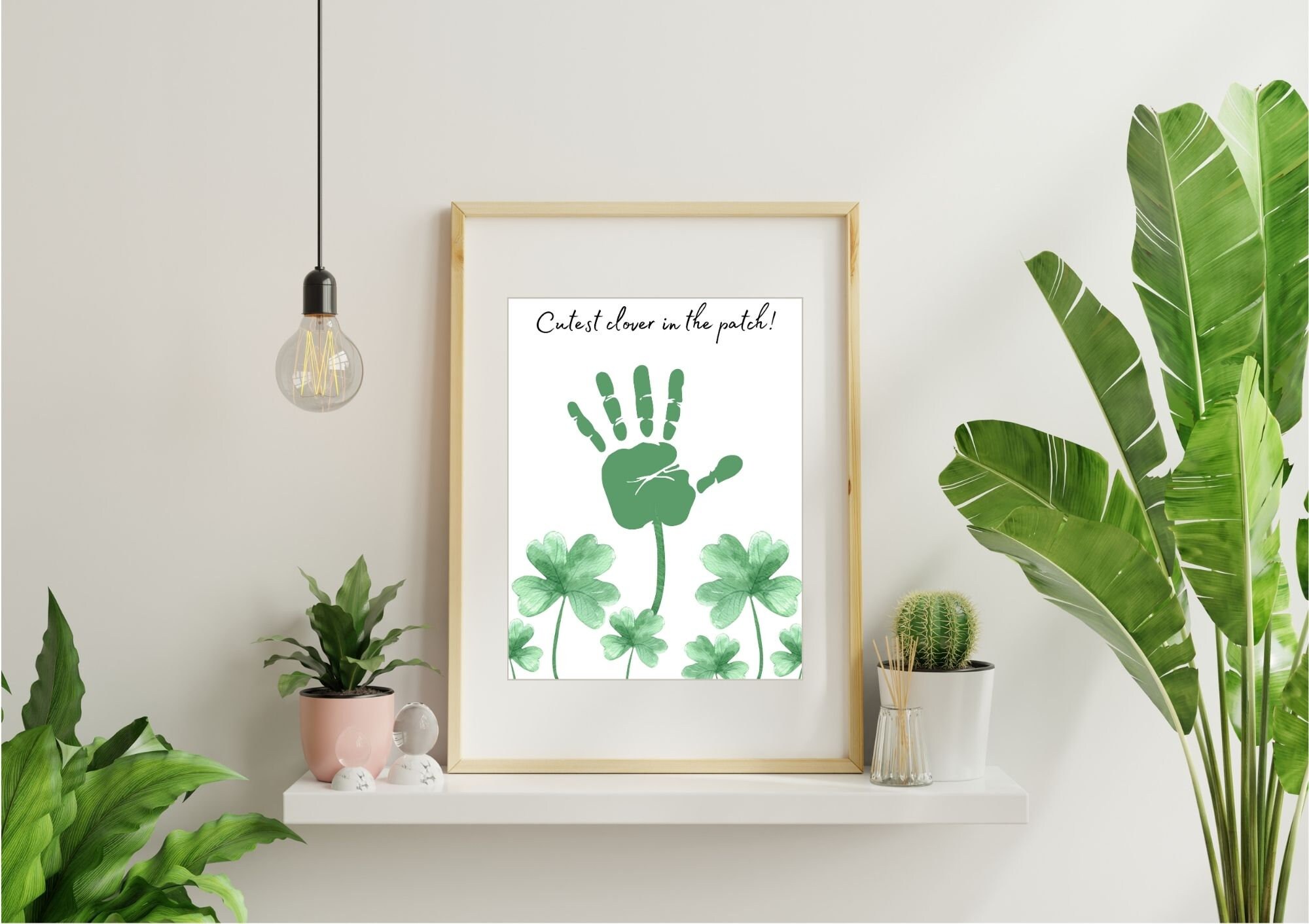 St Patricks Day Printable Kids Handprint Art Keepsake, St Pattys Day ...