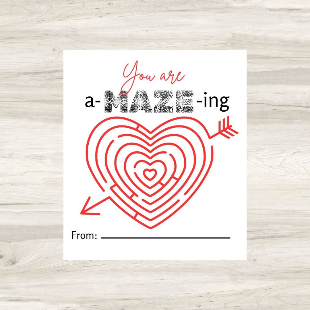Printable School Valentine Non Candy Valentines for School Class ...