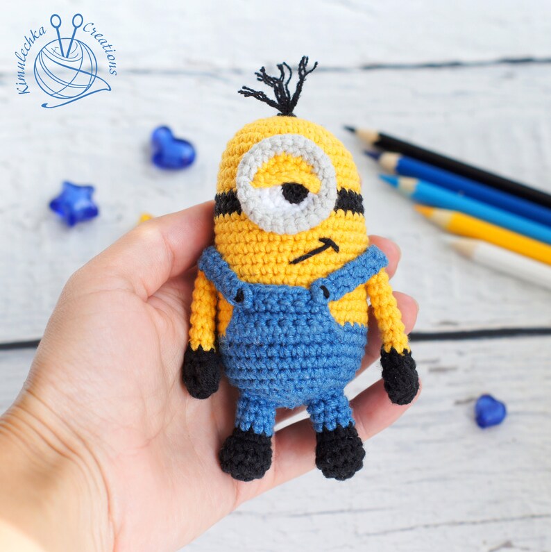 Crochet Minions Bob and Stuart Amigurumi Yellow Minions - Etsy