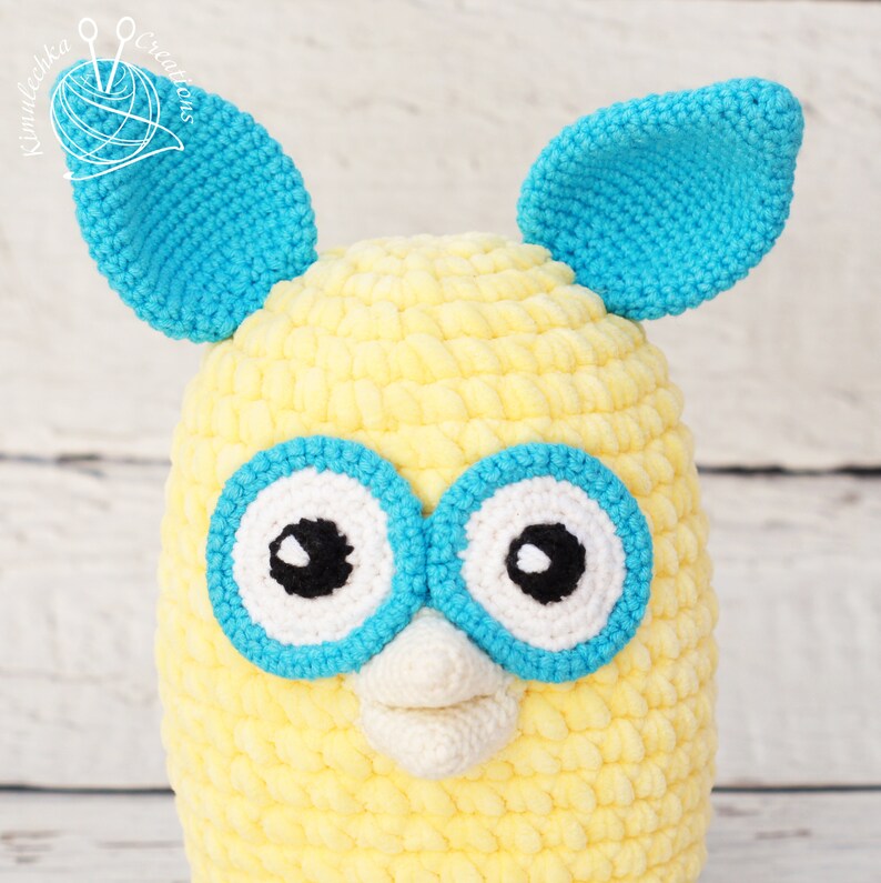 Furby Toy. Crochet Plush Furby. Amigurumi Plushy Furby Toy. - Etsy