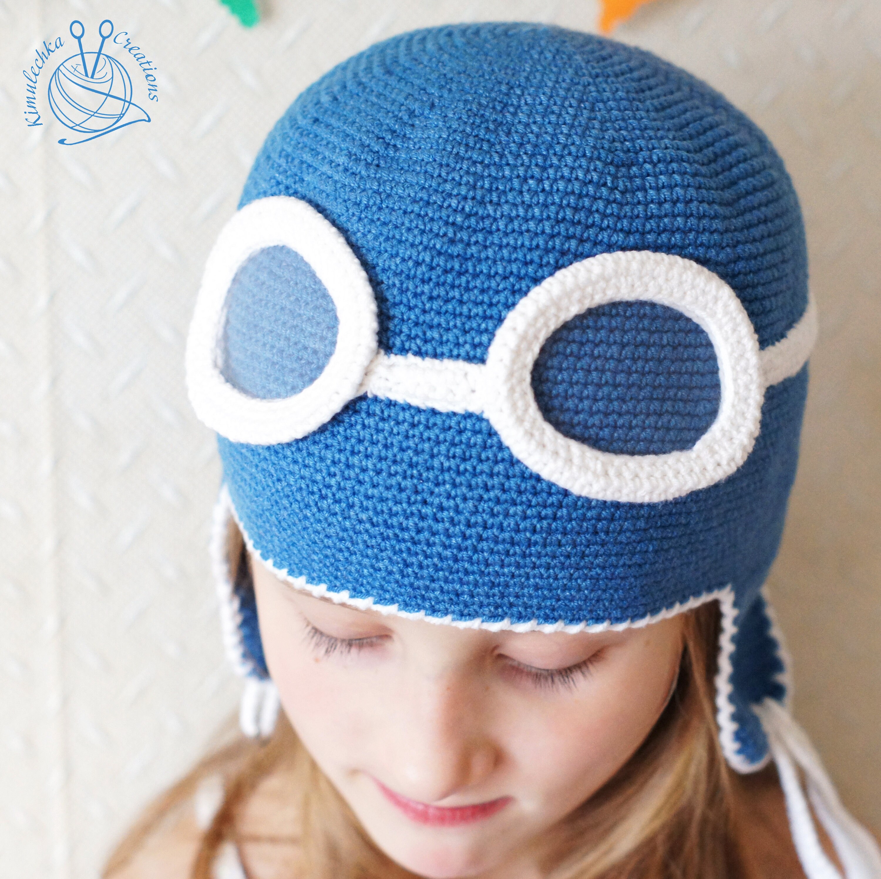 Pilot Baby Hat, Crochet Aviator Hat, Handmade Character Hat, Chunky ...