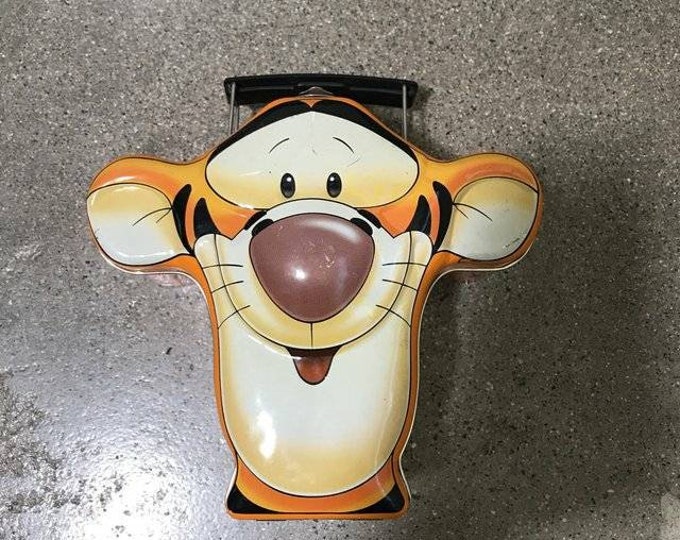 Vintage Disney Tigger Tin 70s Lunch Box 80s Metal Purse - Etsy