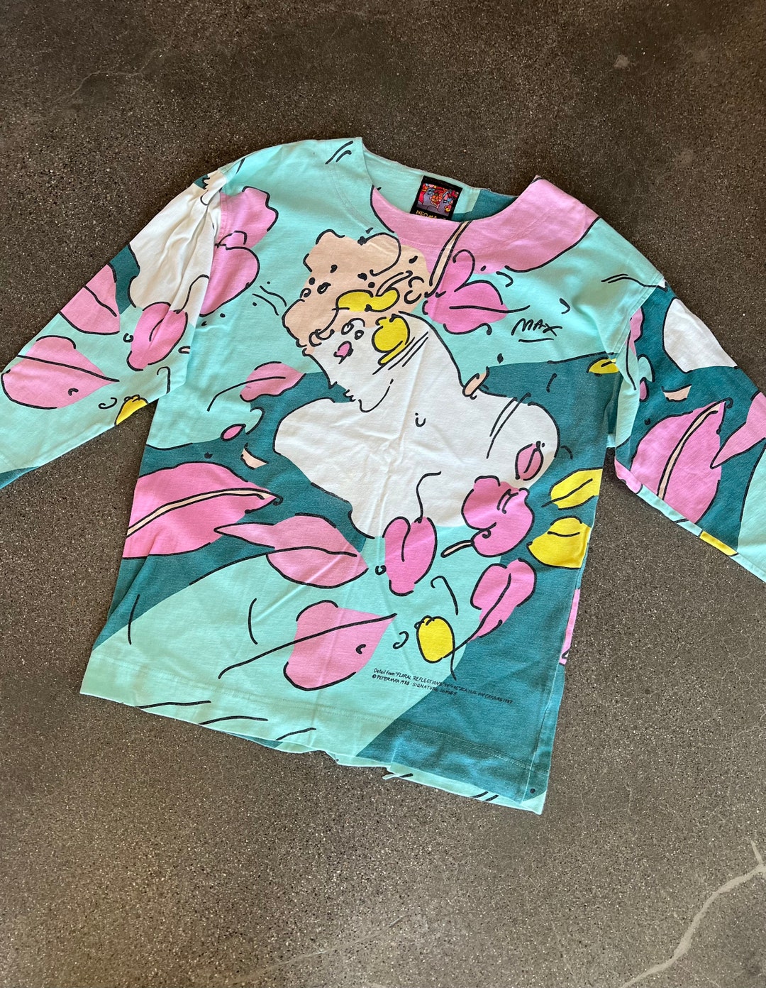 Vintage Peter Max Shirt Vintage 80s Sweatshirt 1980s Print Shirt - Etsy