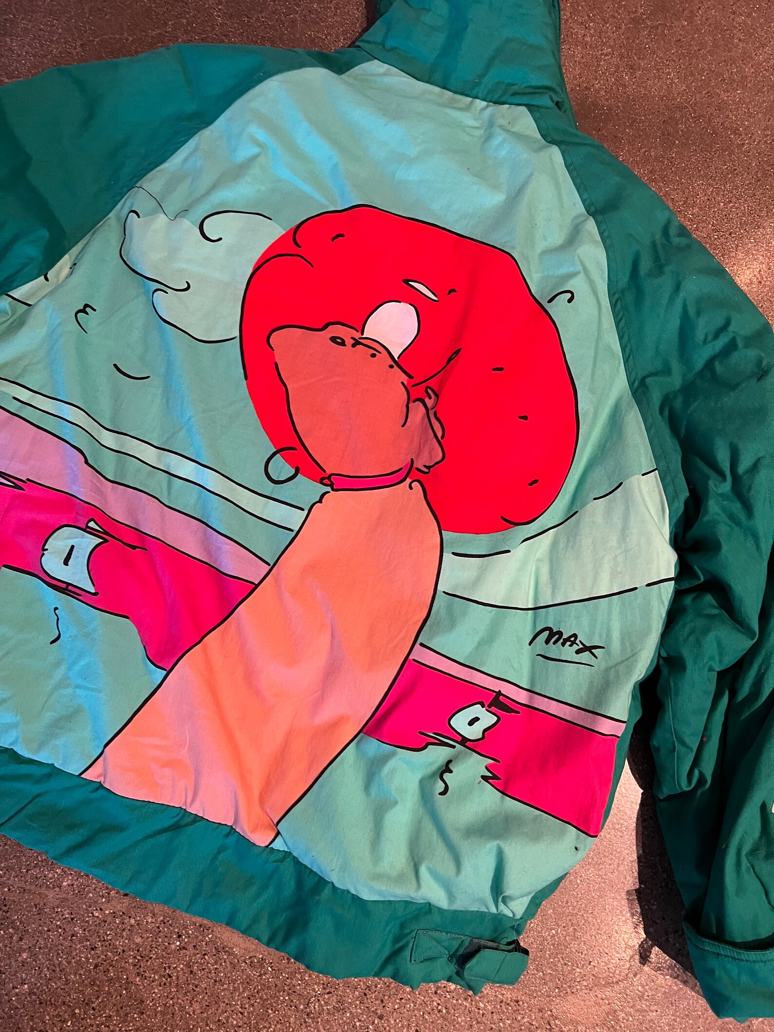 Rare 1980s Peter Max Puffer Jacket 80s Streetwear Vintage Coat Print ...