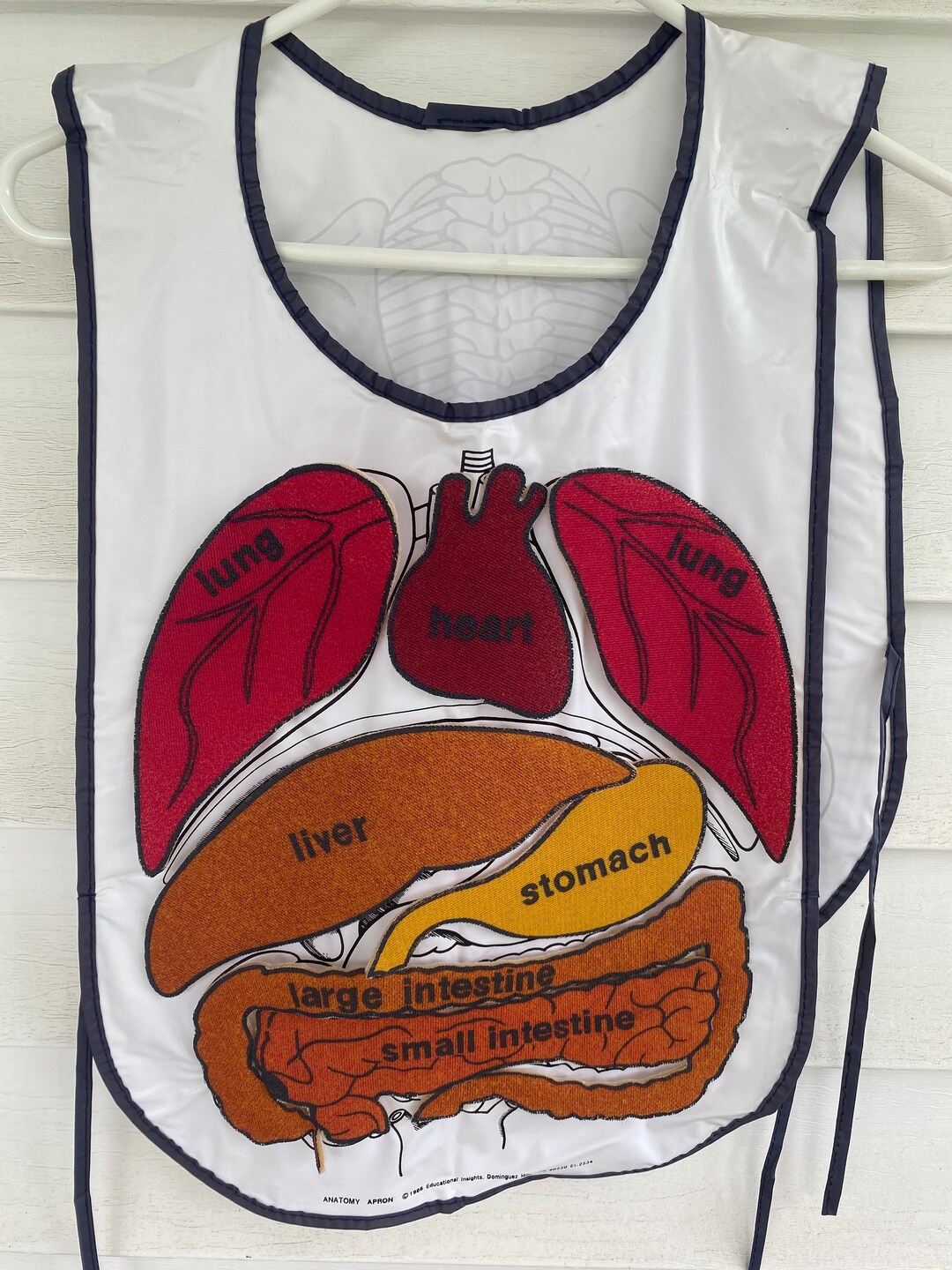 Vintage 1986 Anatomy Apron Velcro Organs - Etsy