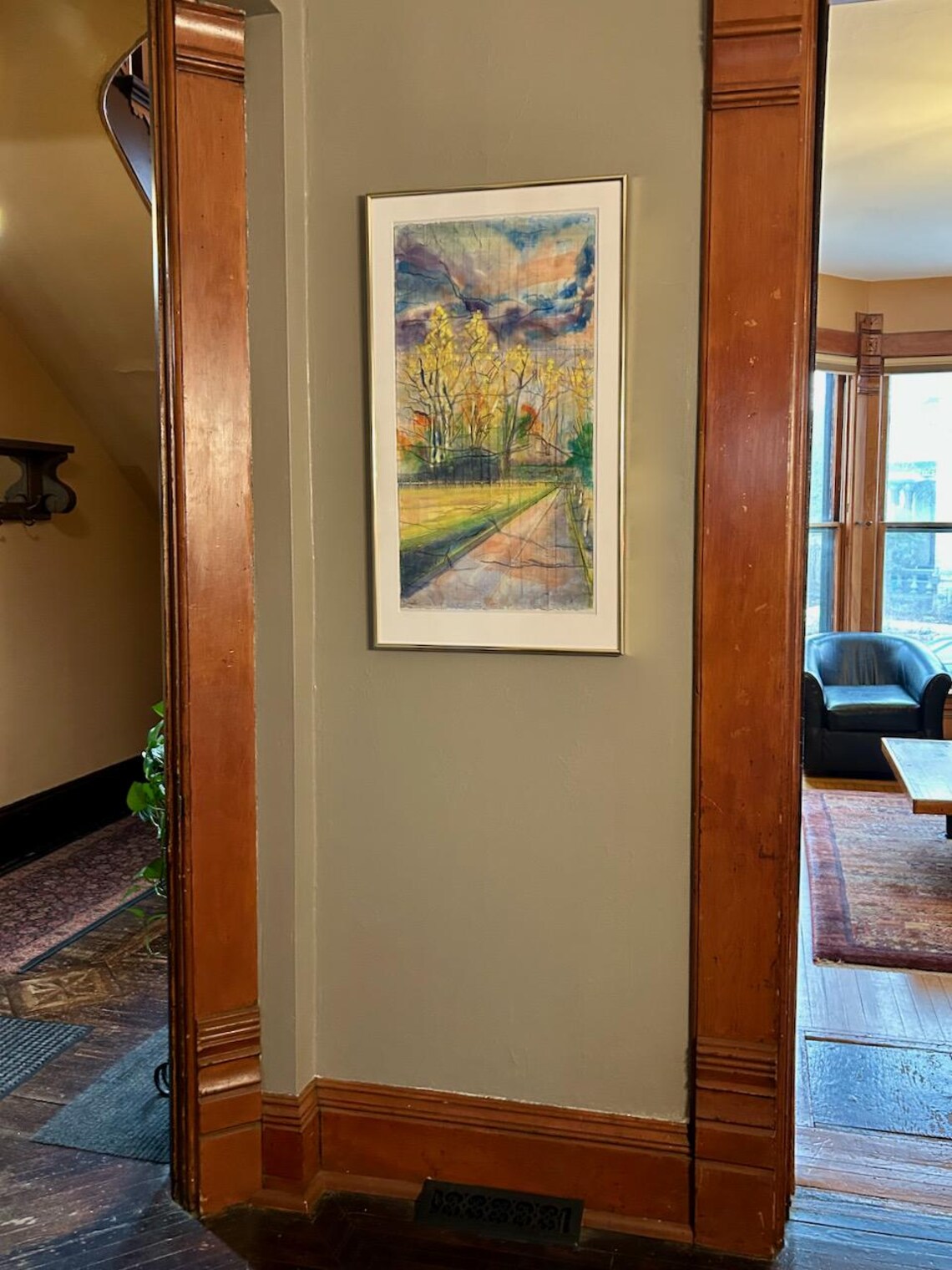 Vertical Landscape Watercolor Triptych: Stitched Three-part Painting - Etsy