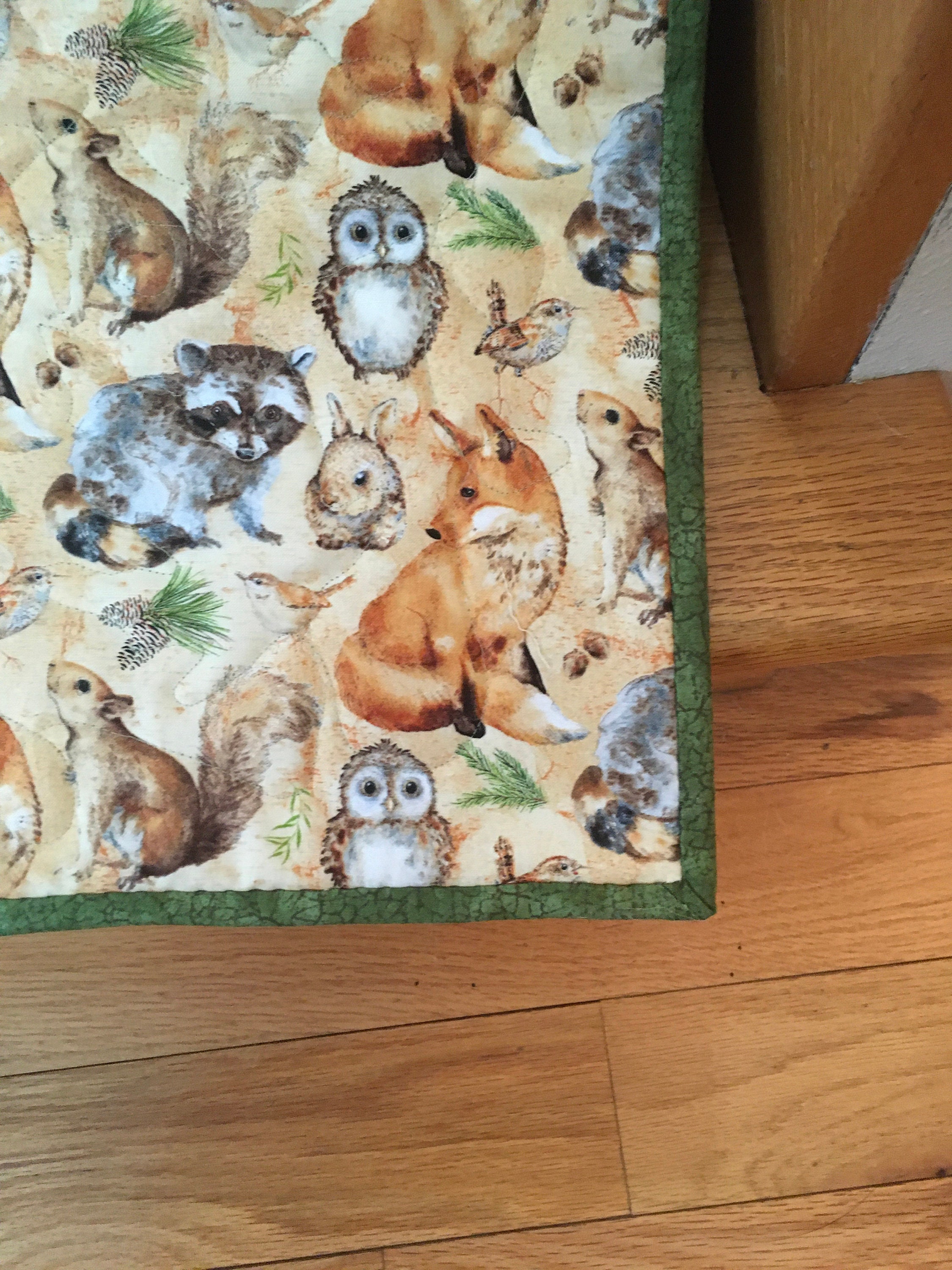 Little Furry Friends Kids Quilt - Etsy
