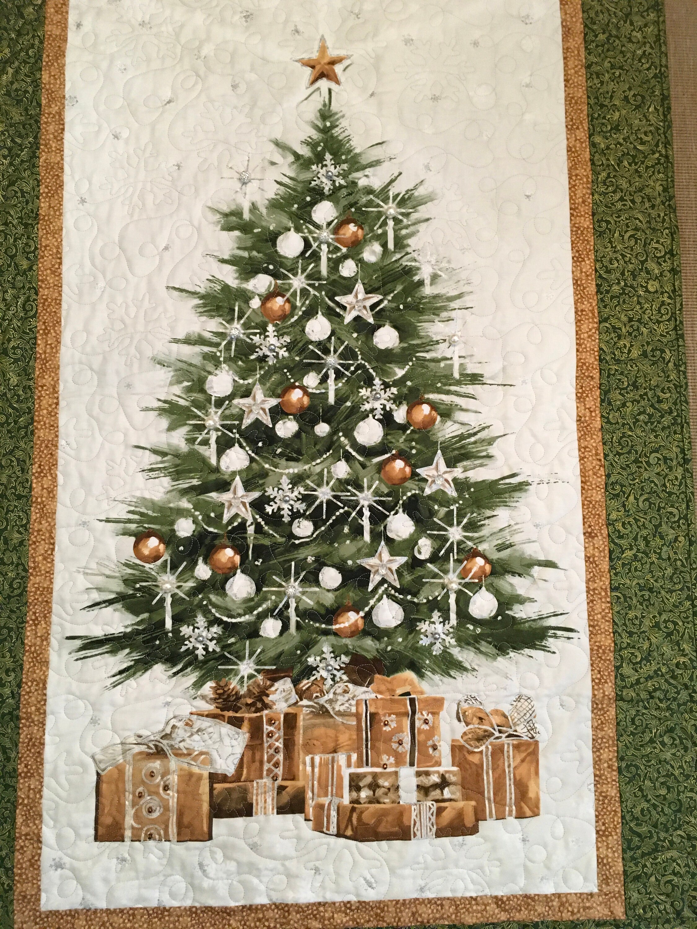Christmas Tree With Bling Wallhanging - Etsy