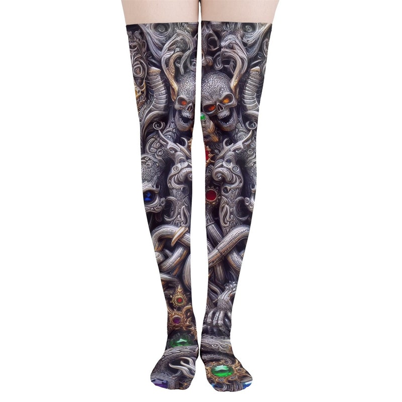 Gothic Thigh High Socks - Etsy