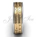 Decoder Ring 14k White and Yellow Gold Two Row Spinner Da Vinci Cryptex ...