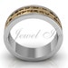 Decoder Ring 14k White and Yellow Gold Two Row Spinner Da Vinci Cryptex ...