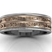 Decoder Ring 14k White and Rose Gold Two Row Spinner Da Vinci Cryptex ...