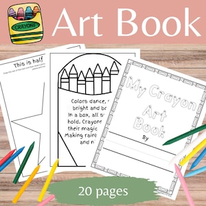 Crayon Art Book Coloring Fine Motor Skills & Creativity Building ...