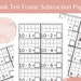 Ice Cream 10 Frame Addition Worksheets or Flashcards for Basic Math ...