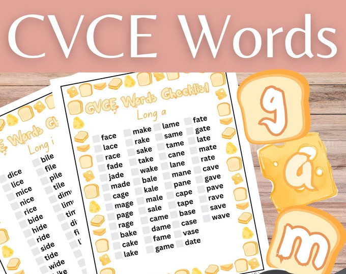 Grilled Cheese Long Vowel CVCE Word Building Phonics Game - Reading ...