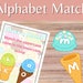 Ice Cream Alphabet Match Activity Letter Recognition Summer Time Prek ...