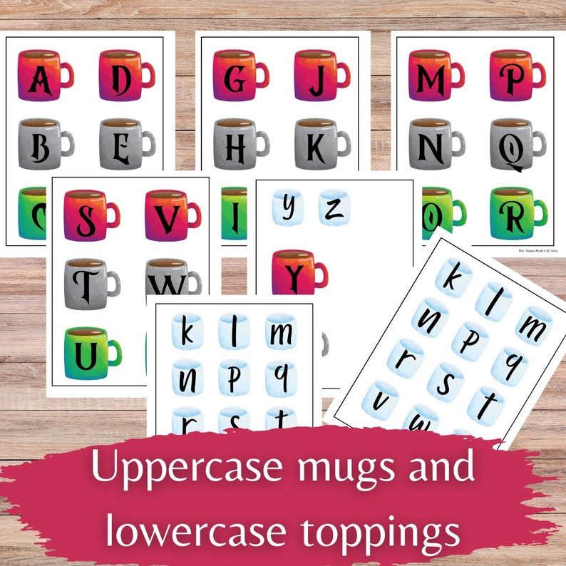 Christmas Alphabet Uppercase & Lowercase Matching Game: Prek ...