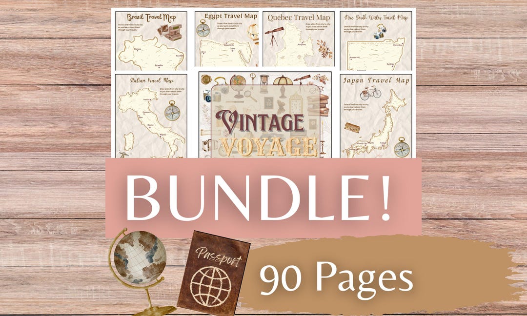 6 Continent World Travel Bundle for Elementary Geography Classroom or ...
