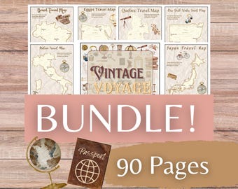 6 Continent World Travel Bundle for Elementary Geography Classroom or ...