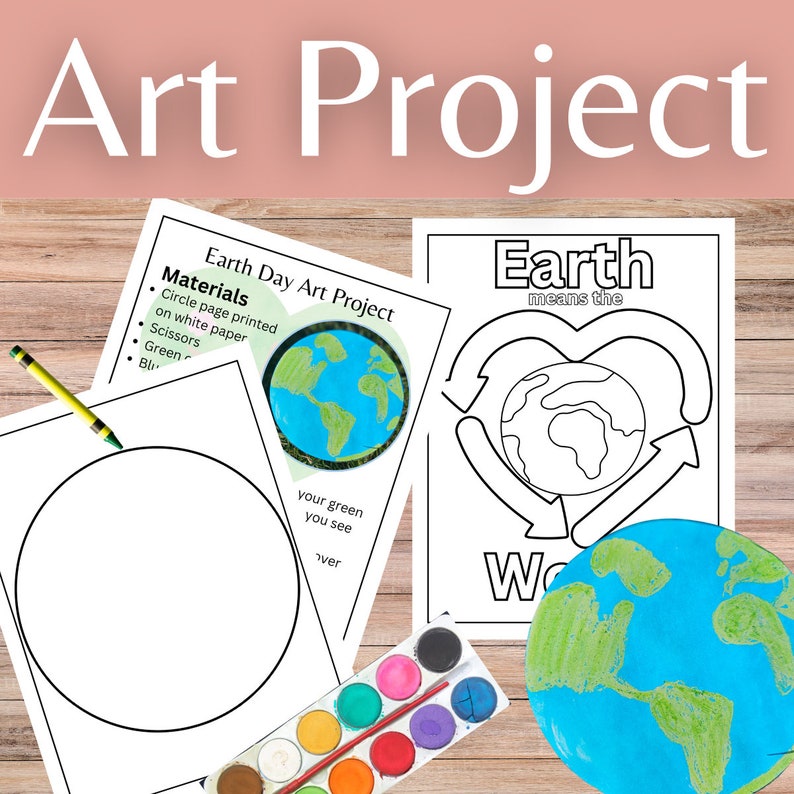 Earth Day Dollar Deal Art Project, Poster, Scavenger Hunt, and Coloring ...