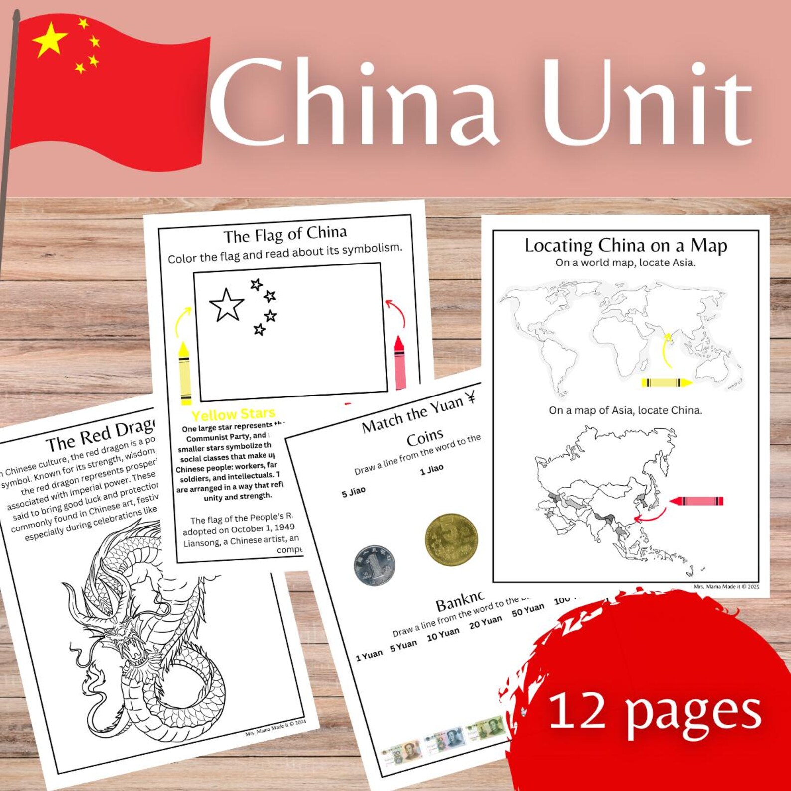 China Elementary Unit Study: Geography, Culture & Cuisine (printable ...