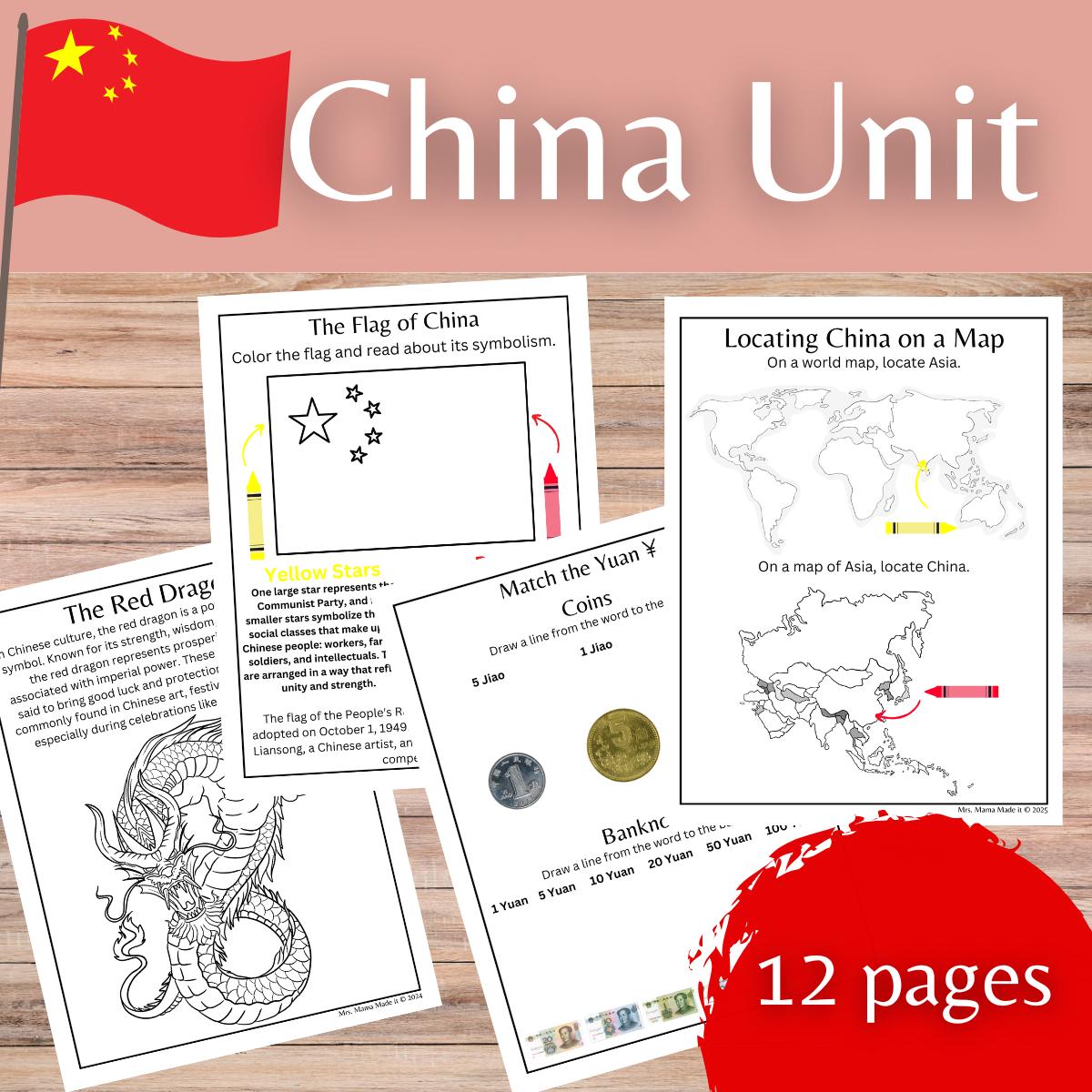 China Elementary Unit Study: Geography, Culture & Cuisine (printable ...