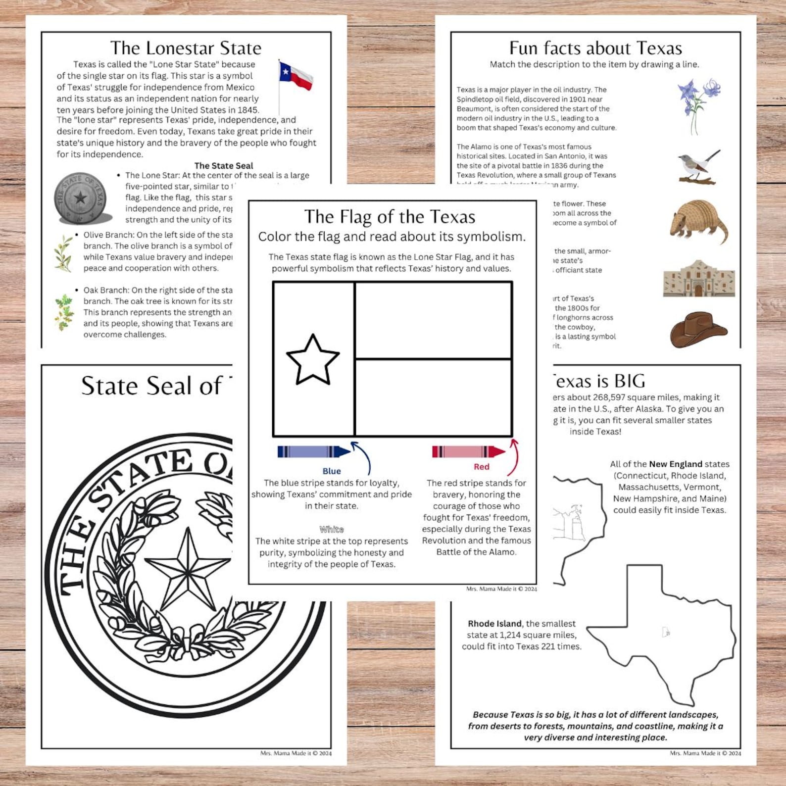 Texas State Mini Unit - Geography, Social Studies, History, Fun Facts ...