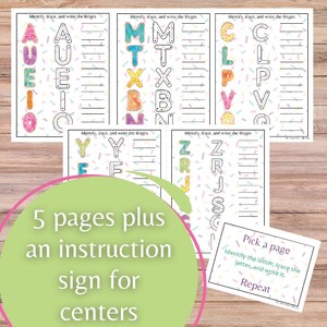 Donut Uppercase Alphabet Letter Tracing Worksheets | Handwriting ...