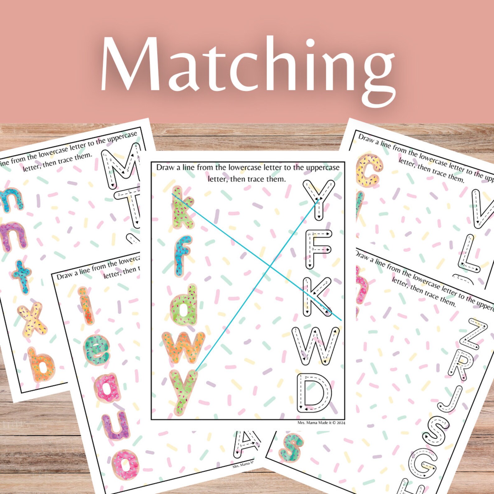 Donut Alphabet Tracing Skills and Letter Practice Pages & Classroom ...