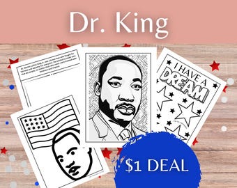 MLK Printable Worksheets and Coloring Pages DOLLAR DEAL Celebrate Dr ...