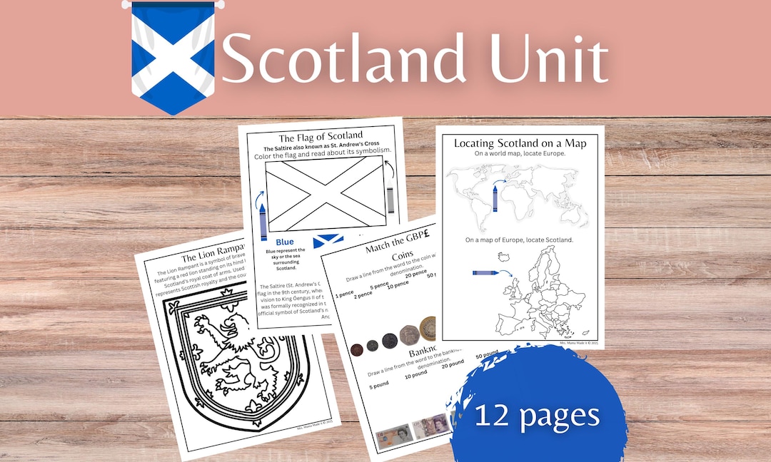 Scotland Mini Unit Study: Geography, Culture, Cuisine (printable) - Etsy