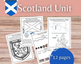 Scotland Mini Unit Study: Geography, Culture, Cuisine (printable) - Etsy