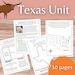 Texas State Mini Unit - Geography, Social Studies, History, Fun Facts ...