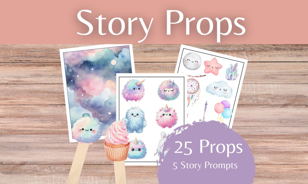 Dreamy Monsters Storytelling Props: Waldorf Inspired Printable (digital ...