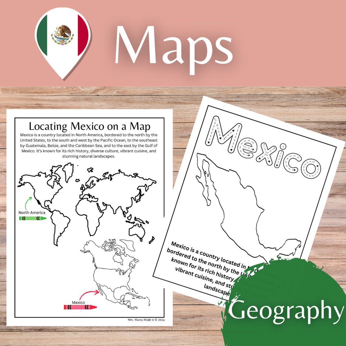 Mexico Mini Unit Celebrating Cinco De Mayo, Mexican Heritage, Geography ...