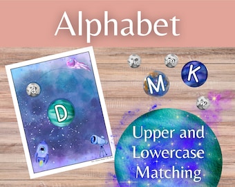 Space Alphabet Matching Game: Preschool & Kindergarten Letter ...
