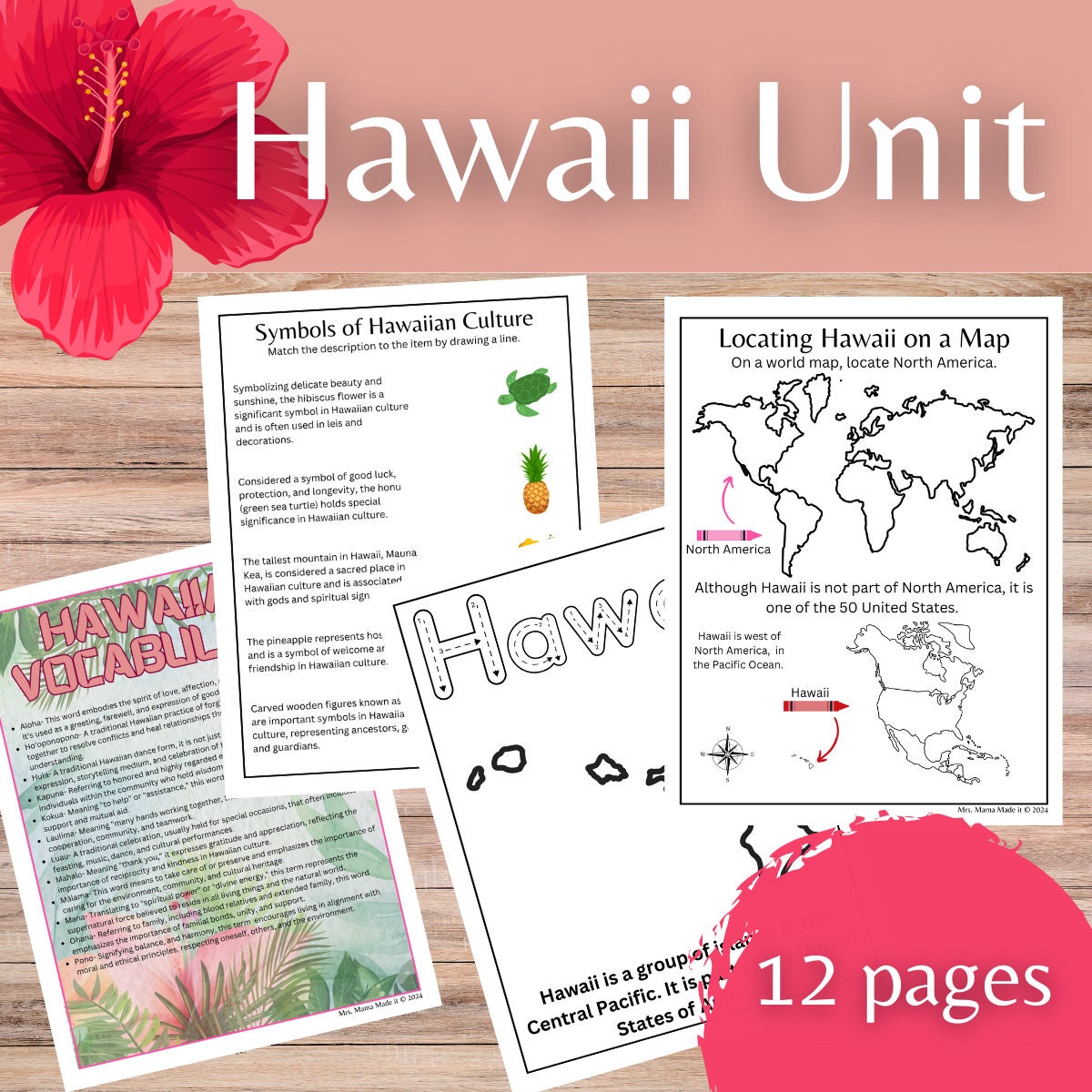 Hawaii Mini Unit Geography, Culture Study, Language and More for ...