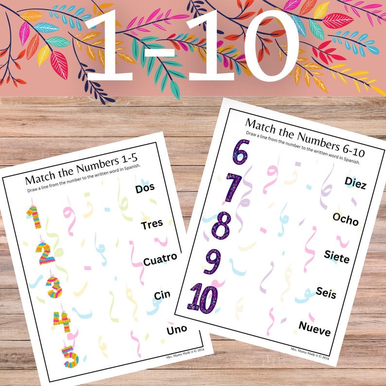Counting 1-10 Spanish Cultural Activity for Mexican Heritage Month and ...
