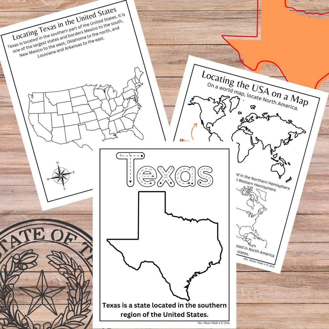 Texas State Mini Unit - Geography, Social Studies, History, Fun Facts ...