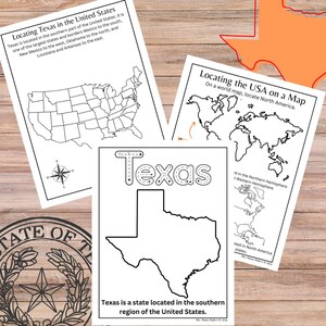 Texas State Mini Unit - Geography, Social Studies, History, Fun Facts ...