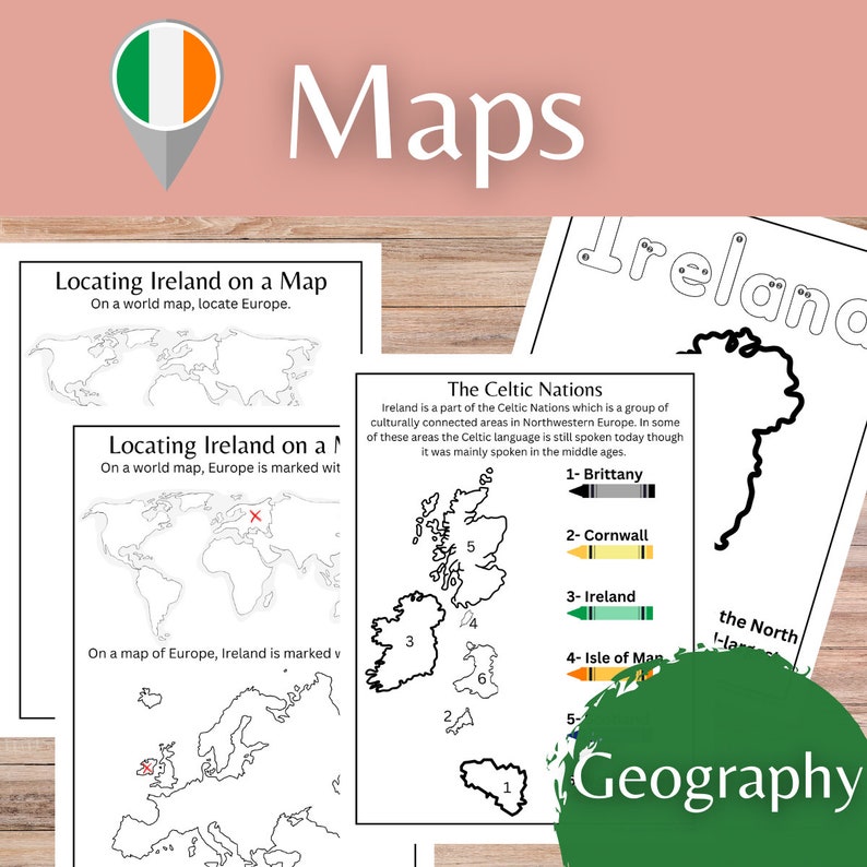 Ireland Mini Unit for St Patrick's Day Homeschool and Classroom Study ...