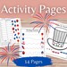 4th of July Early Elementary Printable Activity Pack for Homeschool or ...