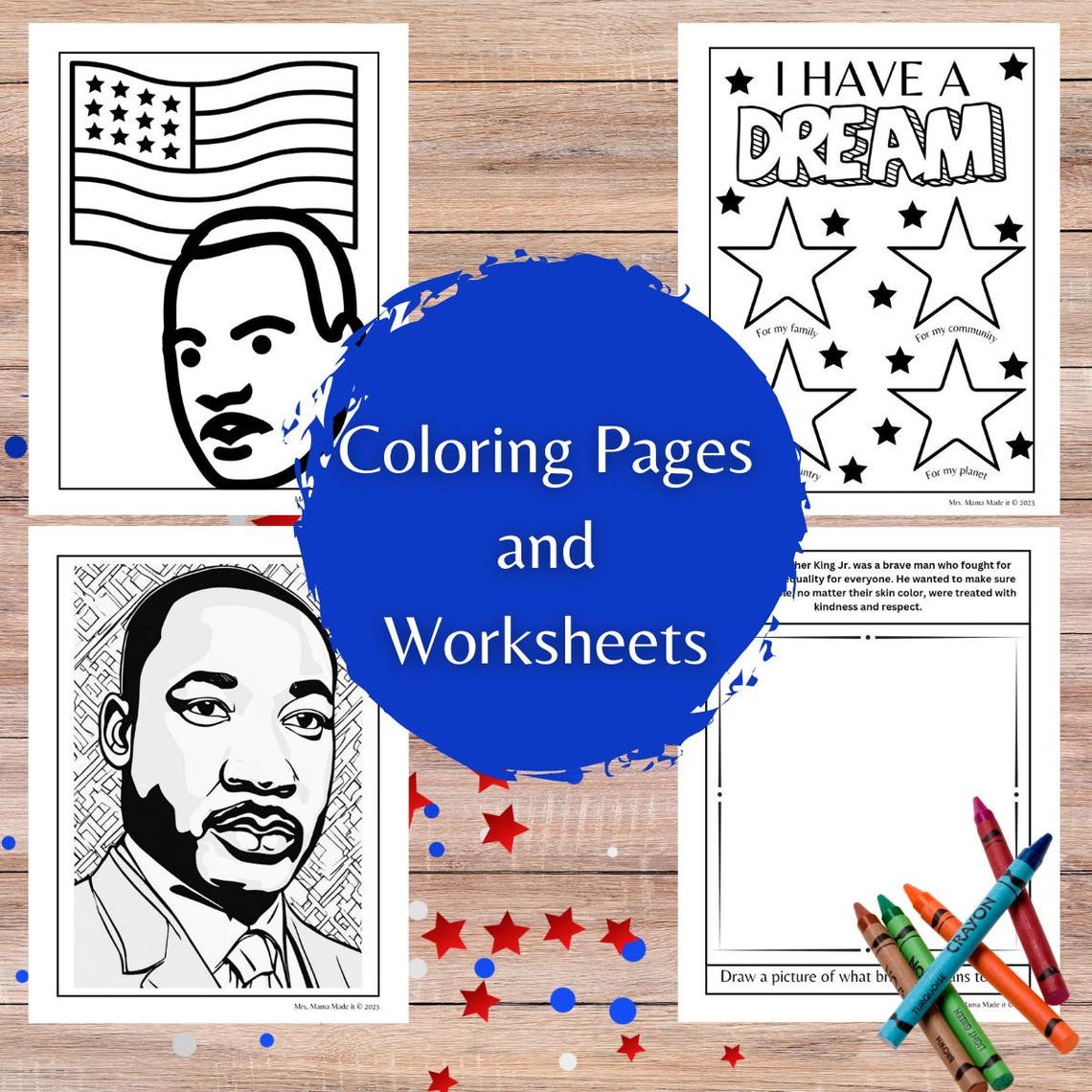 MLK Printable Worksheets and Coloring Pages DOLLAR DEAL Celebrate Dr ...