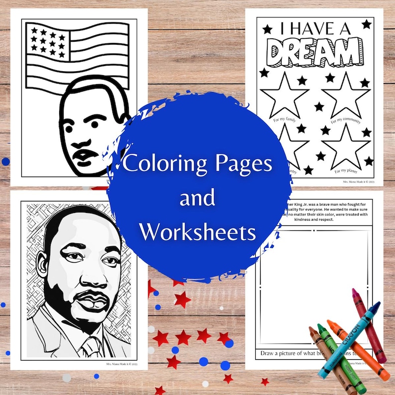 MLK Printable Worksheets and Coloring Pages DOLLAR DEAL Celebrate Dr ...